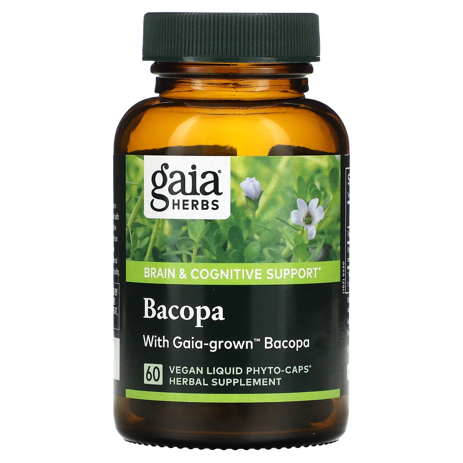 Gaia Herbs Bacopa 60 Vegan Liquid Phyto Caps
