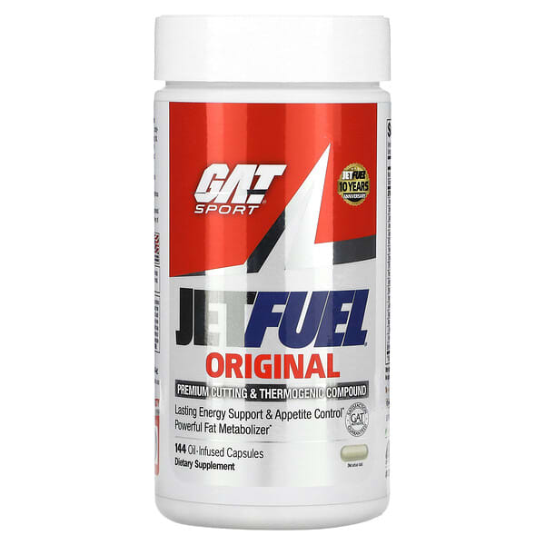 GAT, JetFuel®, Original, 144 Oil Infused Capsules