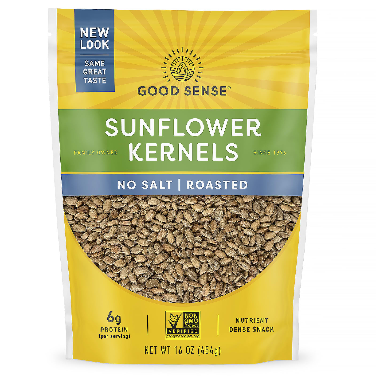 Good Sense, Sunflower Kernels, No Salt, Roasted, 16 oz (454 g)