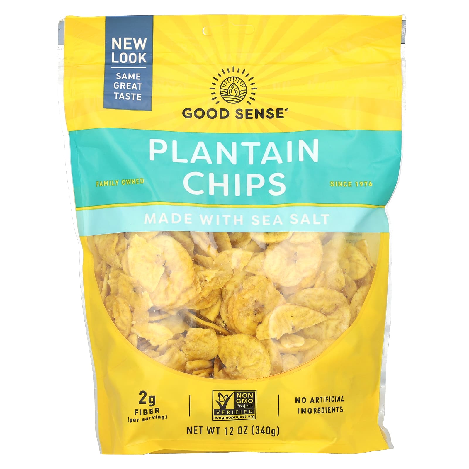 Good Sense, Plantain Chips, With Sea Salt, 12 oz (340 g)