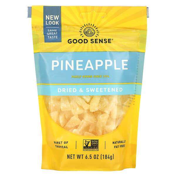 Good Sense, Pineapple, Dried & Sweetened, 6.5 oz (184 g)