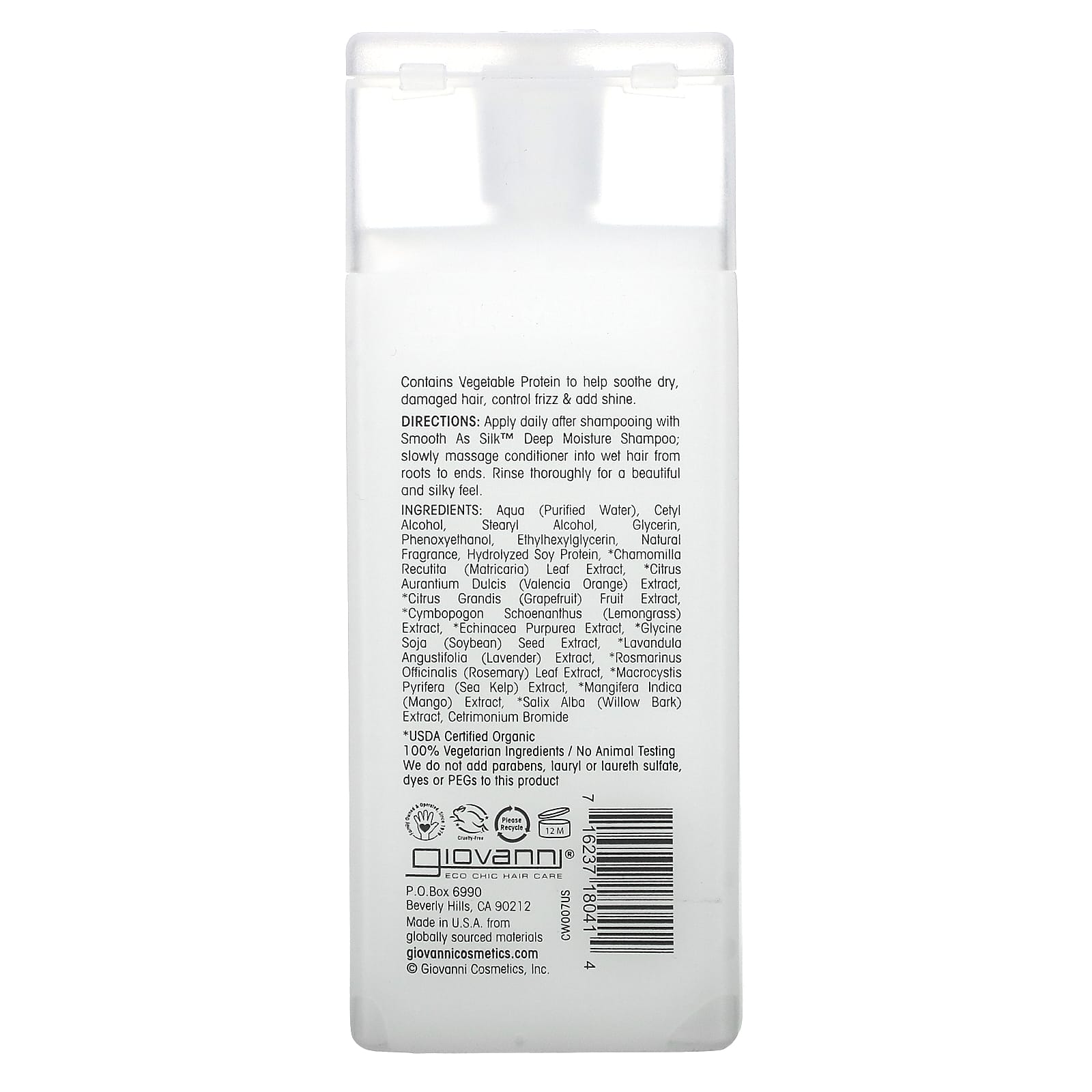Giovanni, Smooth As Silk, Deeper Moisture Conditioner, For Damaged Hair ...