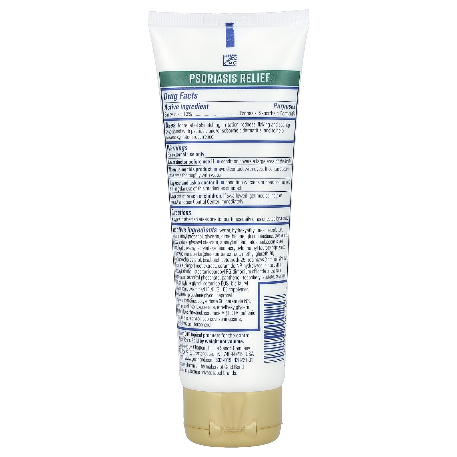 Gold Bond, Medicated, Psoriasis Relief Multi-Symptom Cream, Maximum ...