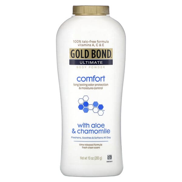 Gold Bond, Ultimate, Body Powder, Comfort, With Aloe & Chamomile, 10 oz ...