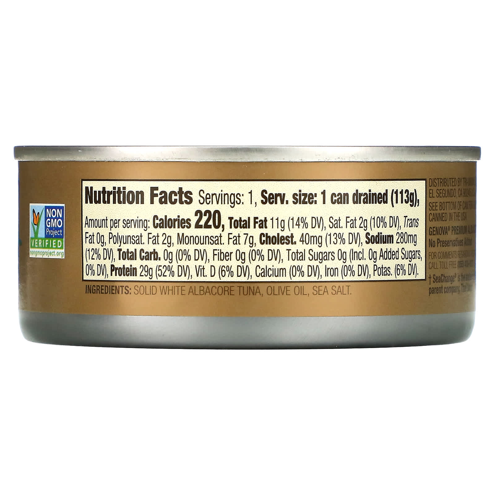 Genova, Albacore Tuna In Olive Oil, 5 oz (142 g)