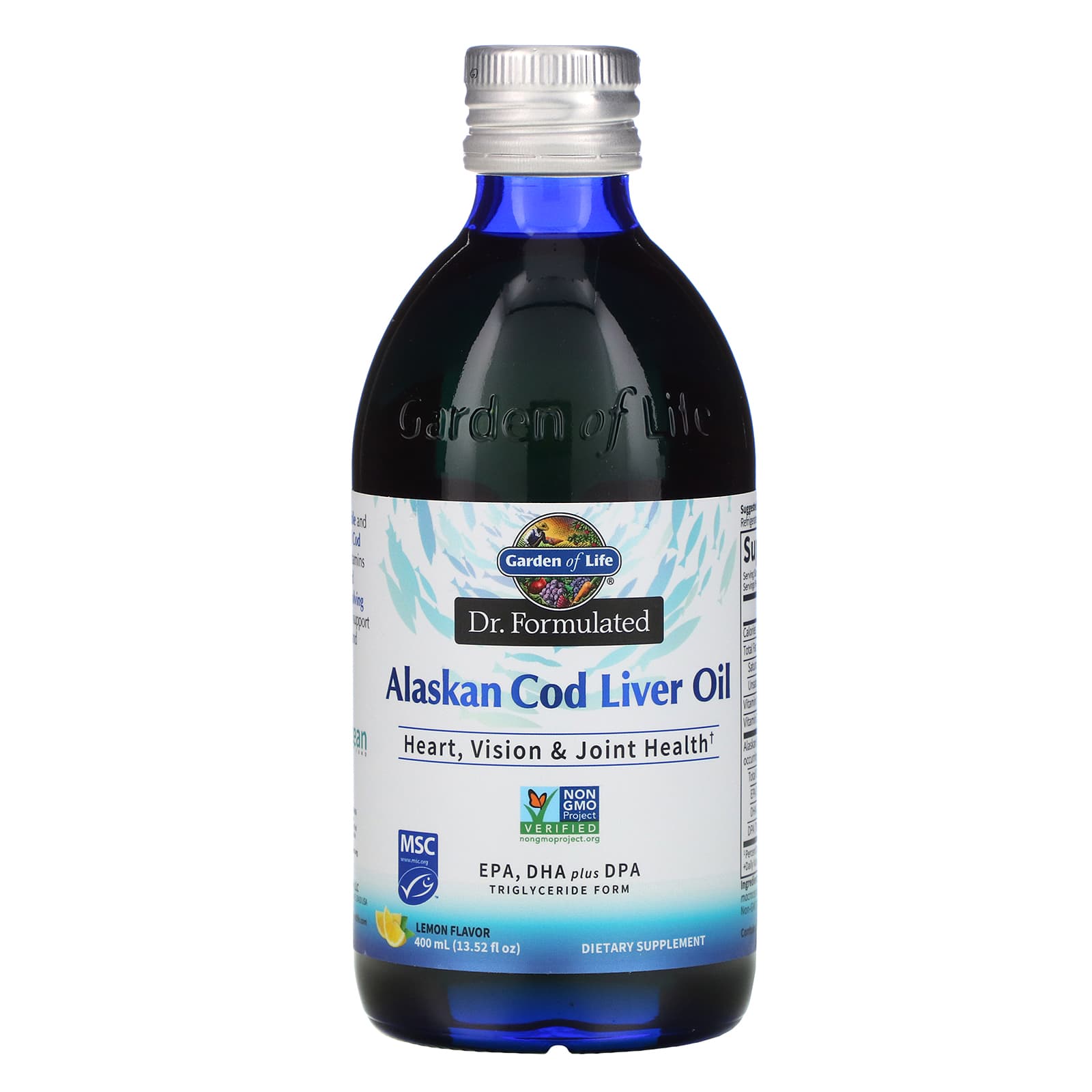 Garden of Life, Dr. Formulated, Alaskan Cod Liver Oil, Lemon, 13.52 fl ...