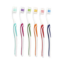 GuruNanda, Bristle Toothbrush Multi-Pack, Extra Soft, 6 Toothbrushes