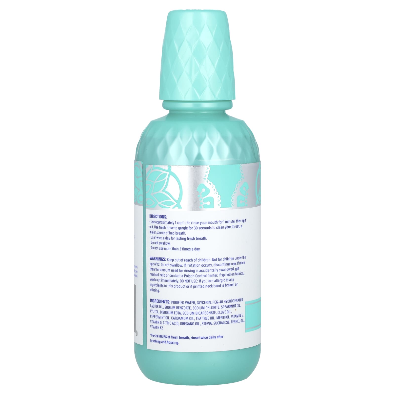 GuruNanda, Oral Rinse, Alcohol-Free, Wild Mint, 16 fl oz (473 ml)