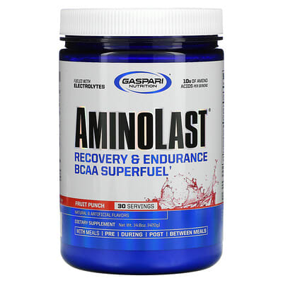 Gaspari Nutrition, Aminolast, Recovery & Endurance BCAA Superfuel ...