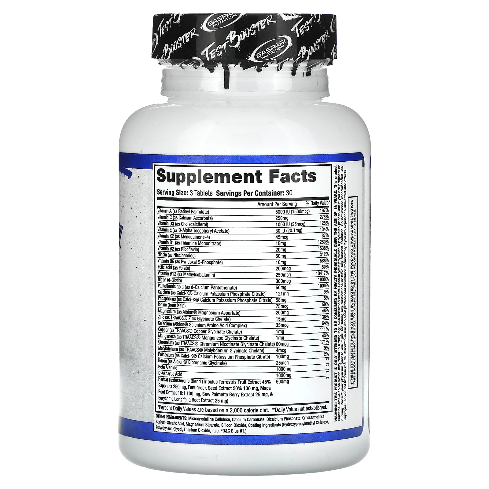 Gaspari Nutrition, Anavite Xtreme Test Formula, 90 Tablets