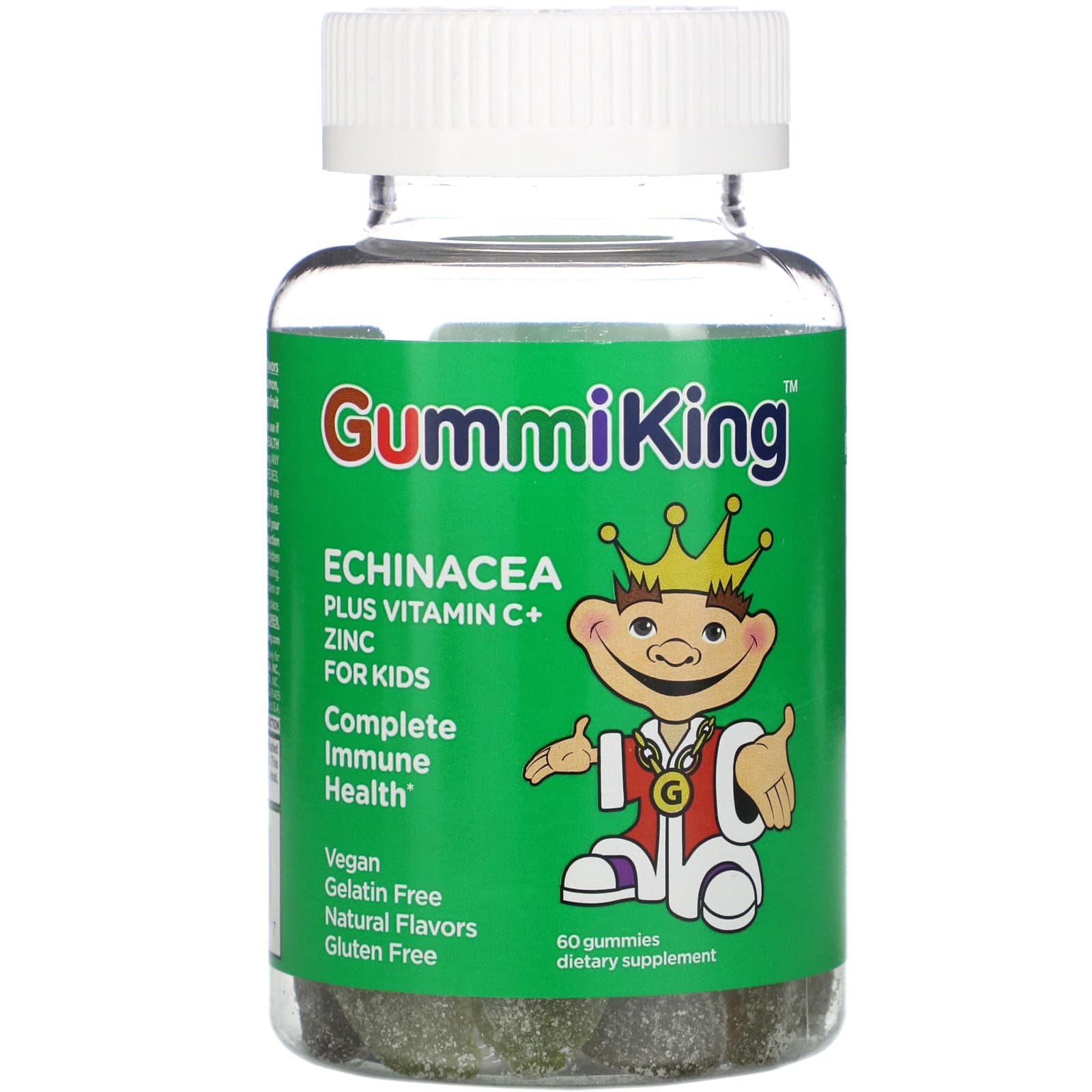 GummiKing, Echinacea Plus Vitamin C+ Zinc for Kids, Strawberry, Orange ...