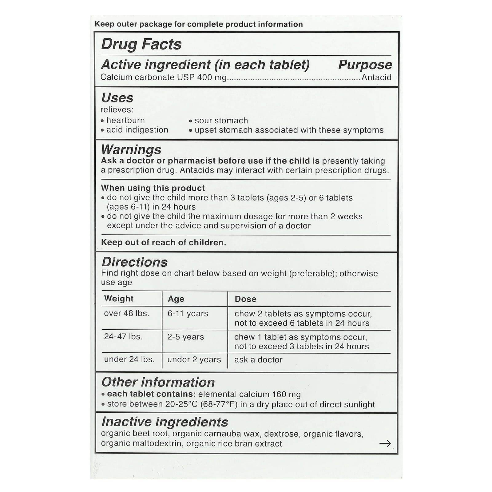 Genexa, Children's Tummy Relief, Ages 2-11, Organic Berry & Vanilla, 30 ...