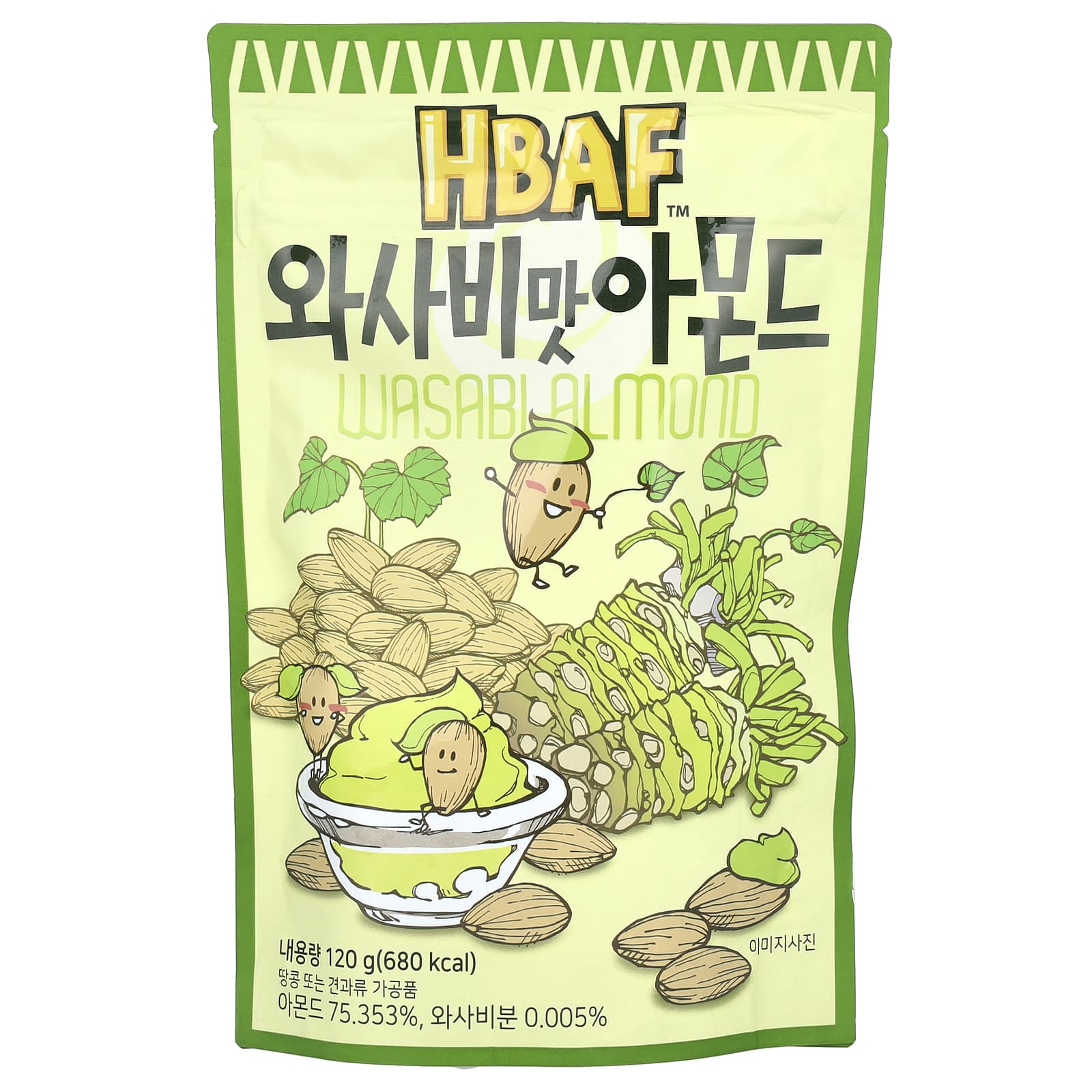 HBAF, Wasabi Almond, 4.23 oz (120 g)