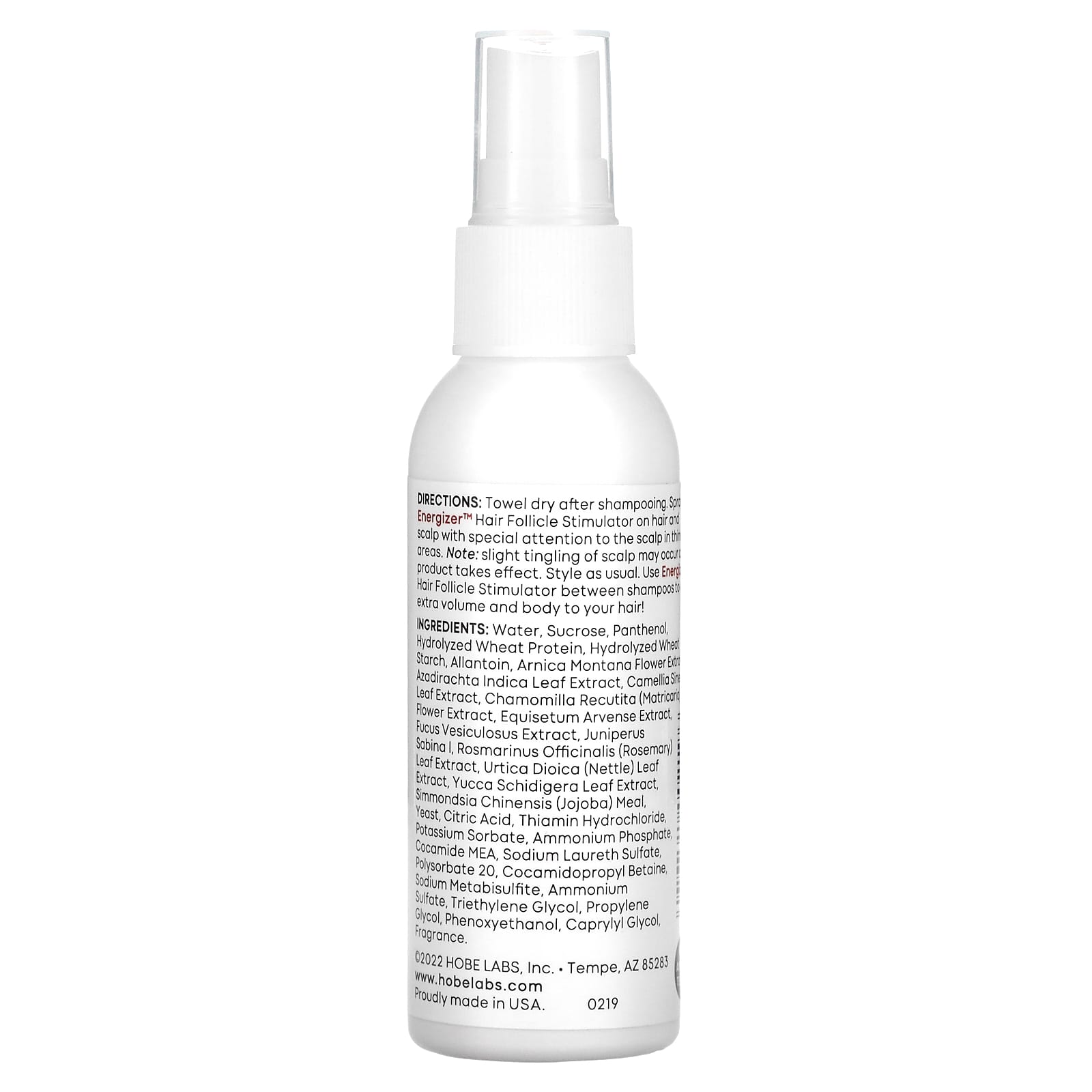 Hobe Labs Energizer Hair Follicle Stimulator 2 Fl Oz 59 Ml Hobe Labs Energizer Hair Follicle Stimulator 2 Fl Oz 59 Ml