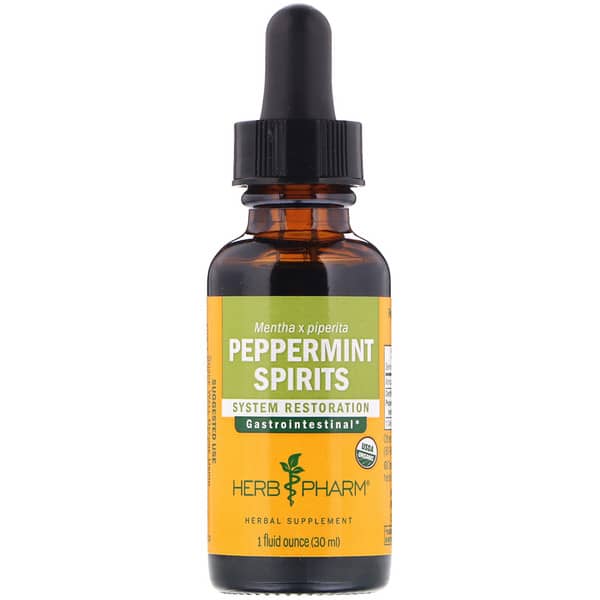 Herb Pharm, Peppermint Spirits, 1 fl oz (30 ml)