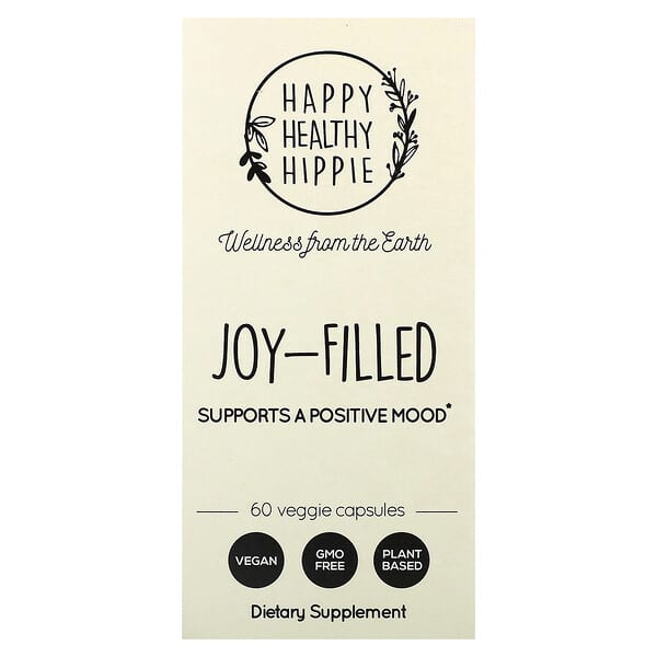 Happy Healthy Hippie, Joy-Filled, Supports a Positive Mood, 60 Veggie ...