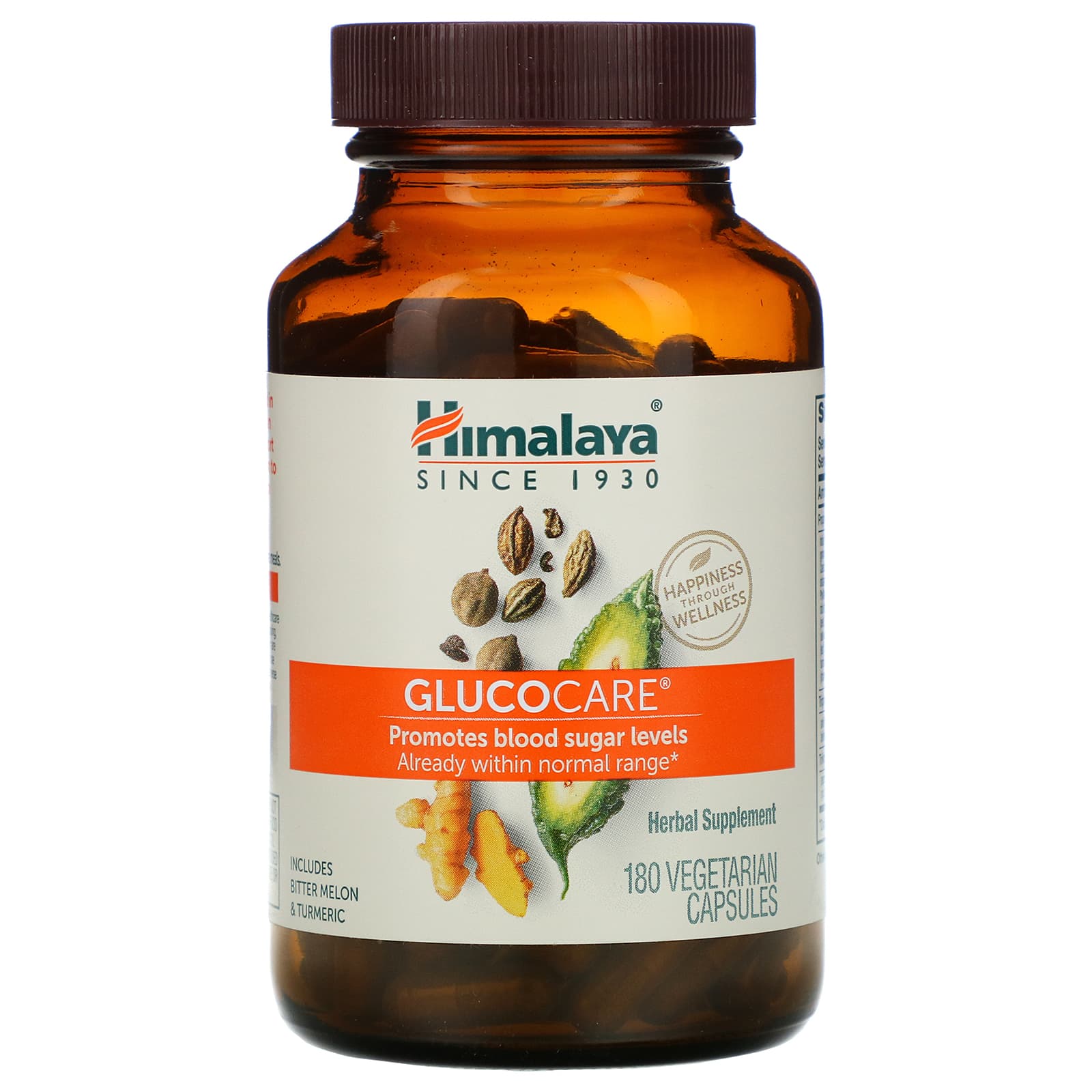 Himalaya, GlucoCare, 180 Vegetarian Capsules