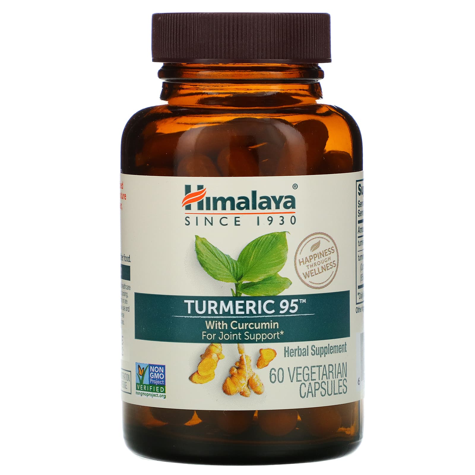 Himalaya, Turmeric 95 with Curcumin, 60 Vegetarian Capsules