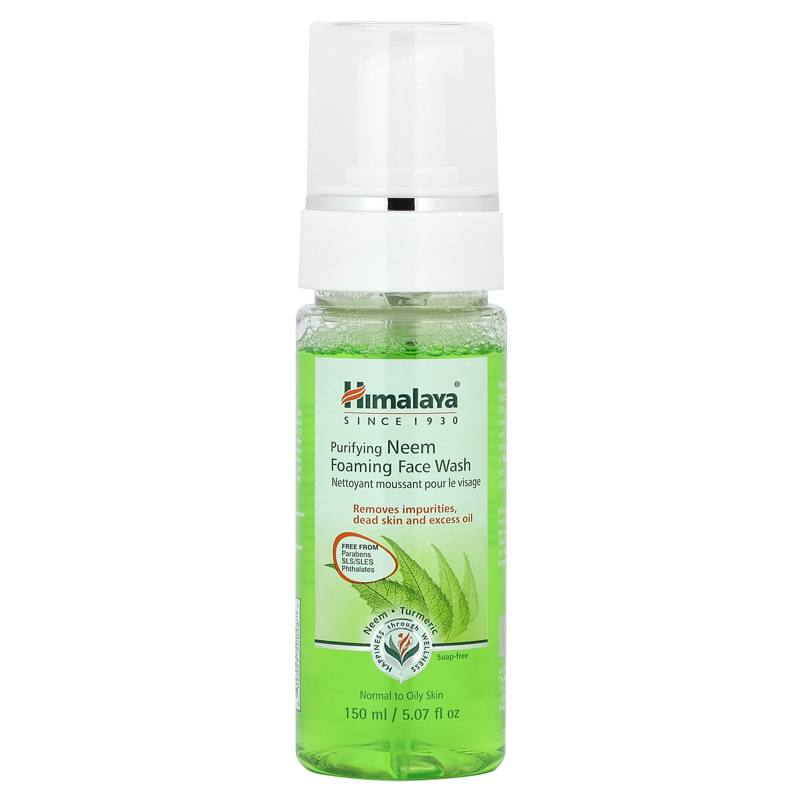 Himalaya, Purifying Neem Foaming Face Wash, Normal to Oily Skin, 5.07 ...