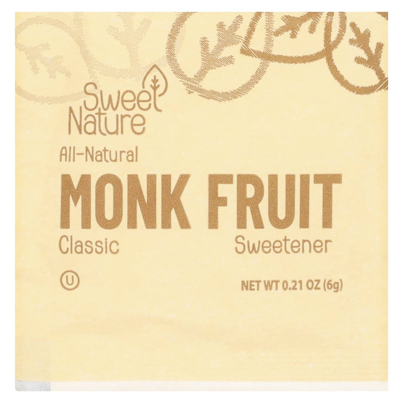 Health Garden, All-Natural Monk Fruit Sweetener, Classic, 40 Packets, 0 ...