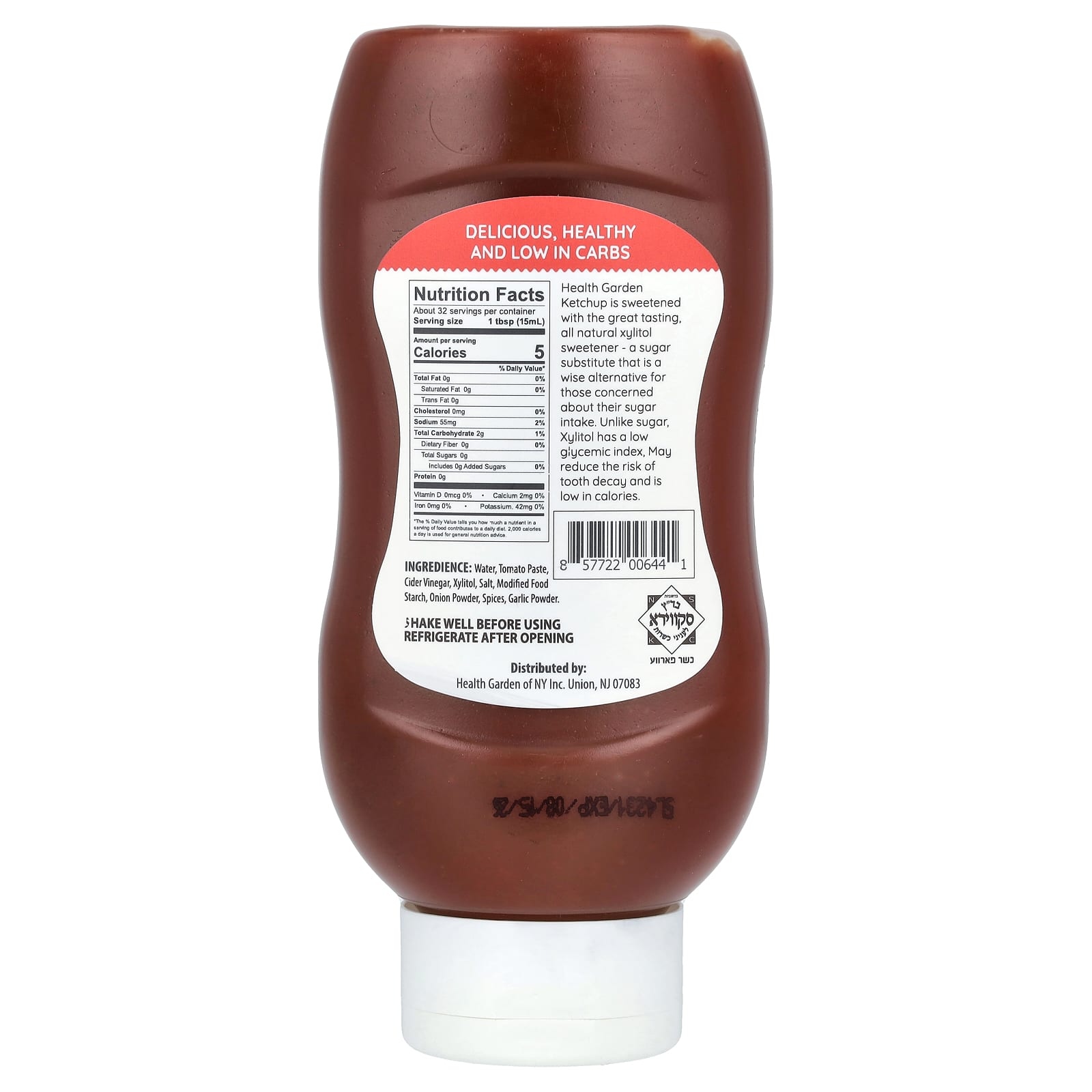 Health Garden, Ketchup, Sugar Free, 16 fl.oz. (473 ml)