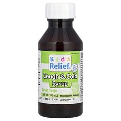 Homeolab USA, Kids Relief, Cough & Cold Syrup, For Kids 0-12 Yrs, 3.4 ...