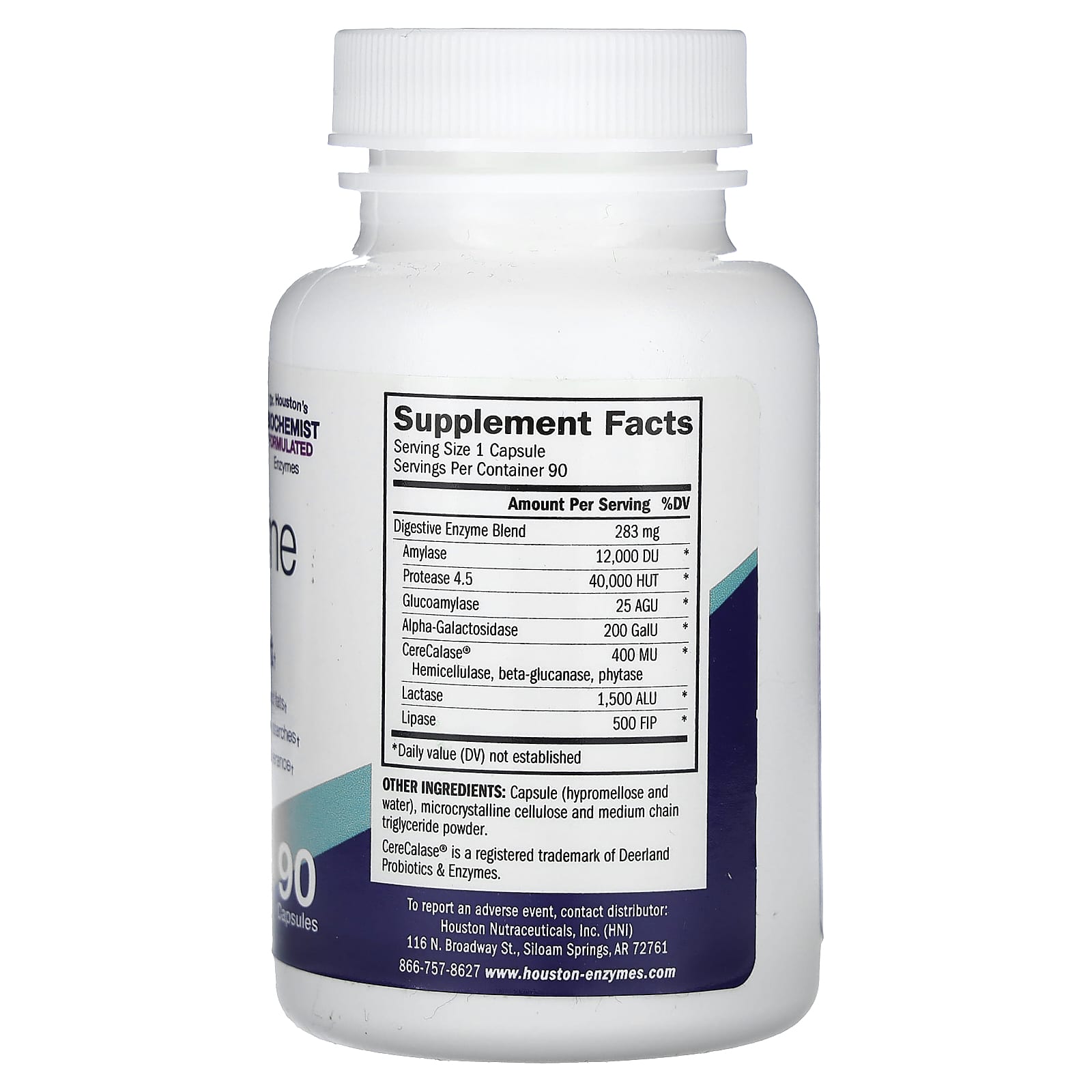 Houston Enzymes, Zyme Prime, 90 Capsules