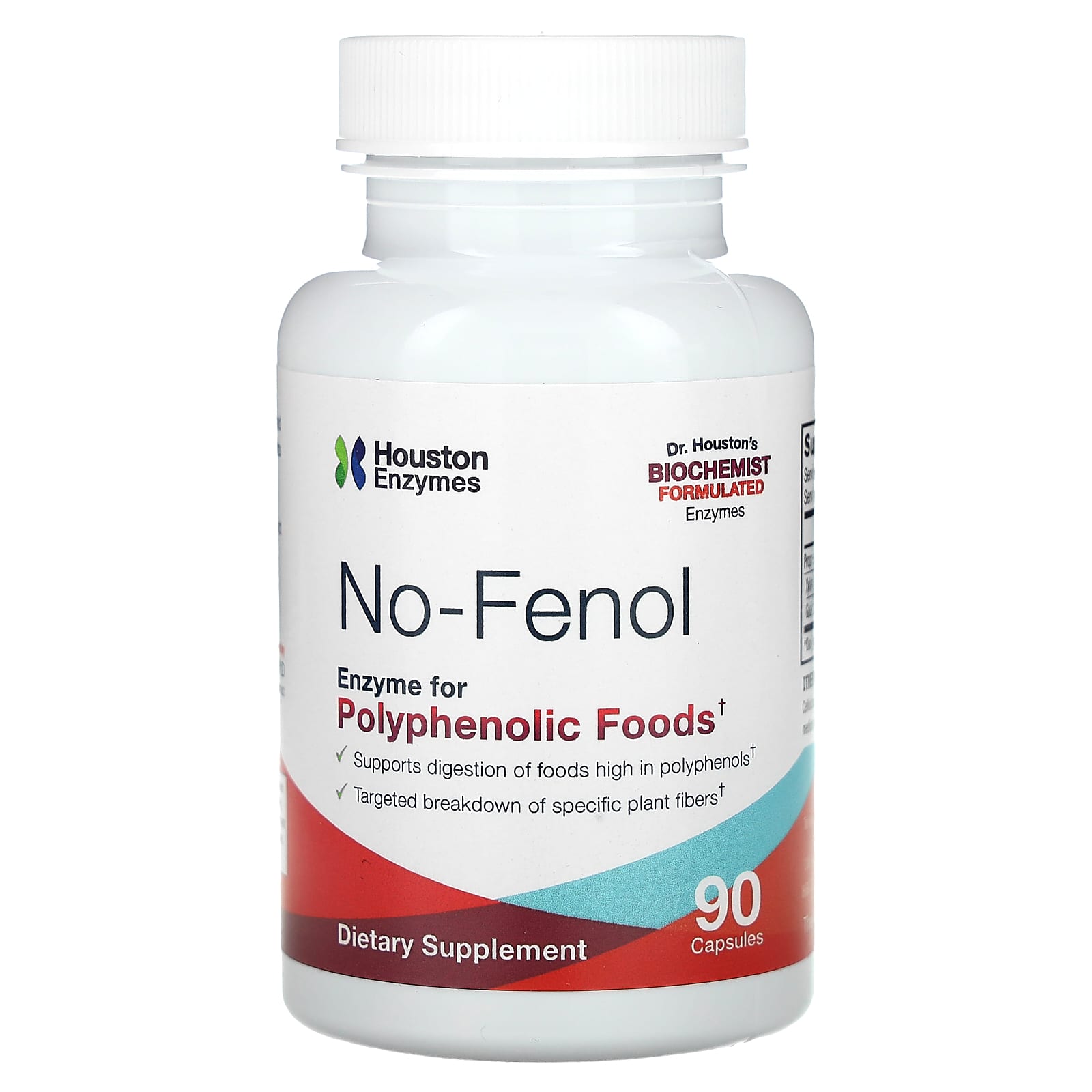 Houston Enzymes, No-Fenol, 90 Capsules