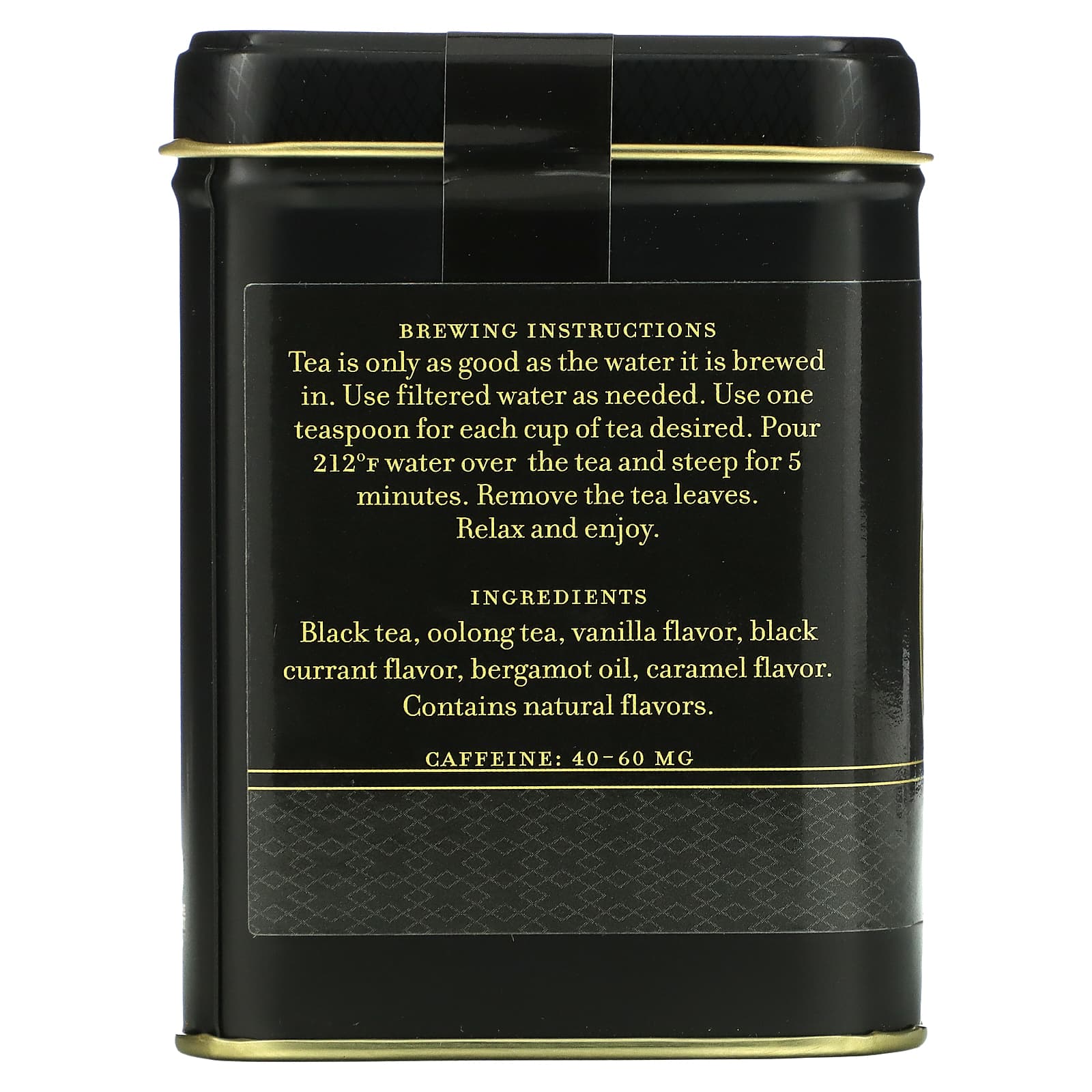 Harney & Sons, Black Tea, Paris, 4 oz (112 g)