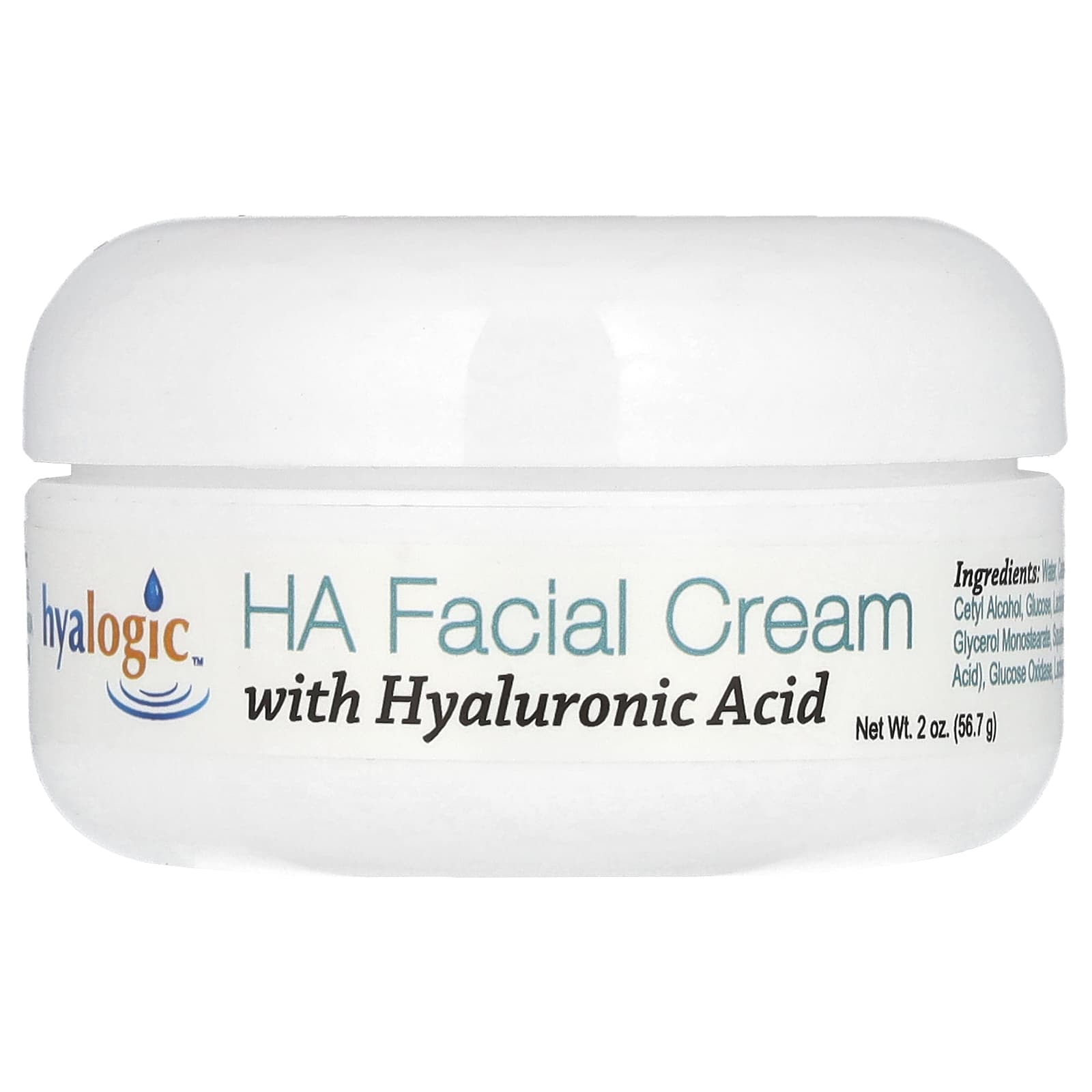 Hyalogic, HA Facial Cream with Hyaluronic Acid, Fragrance Free, 2 oz ...