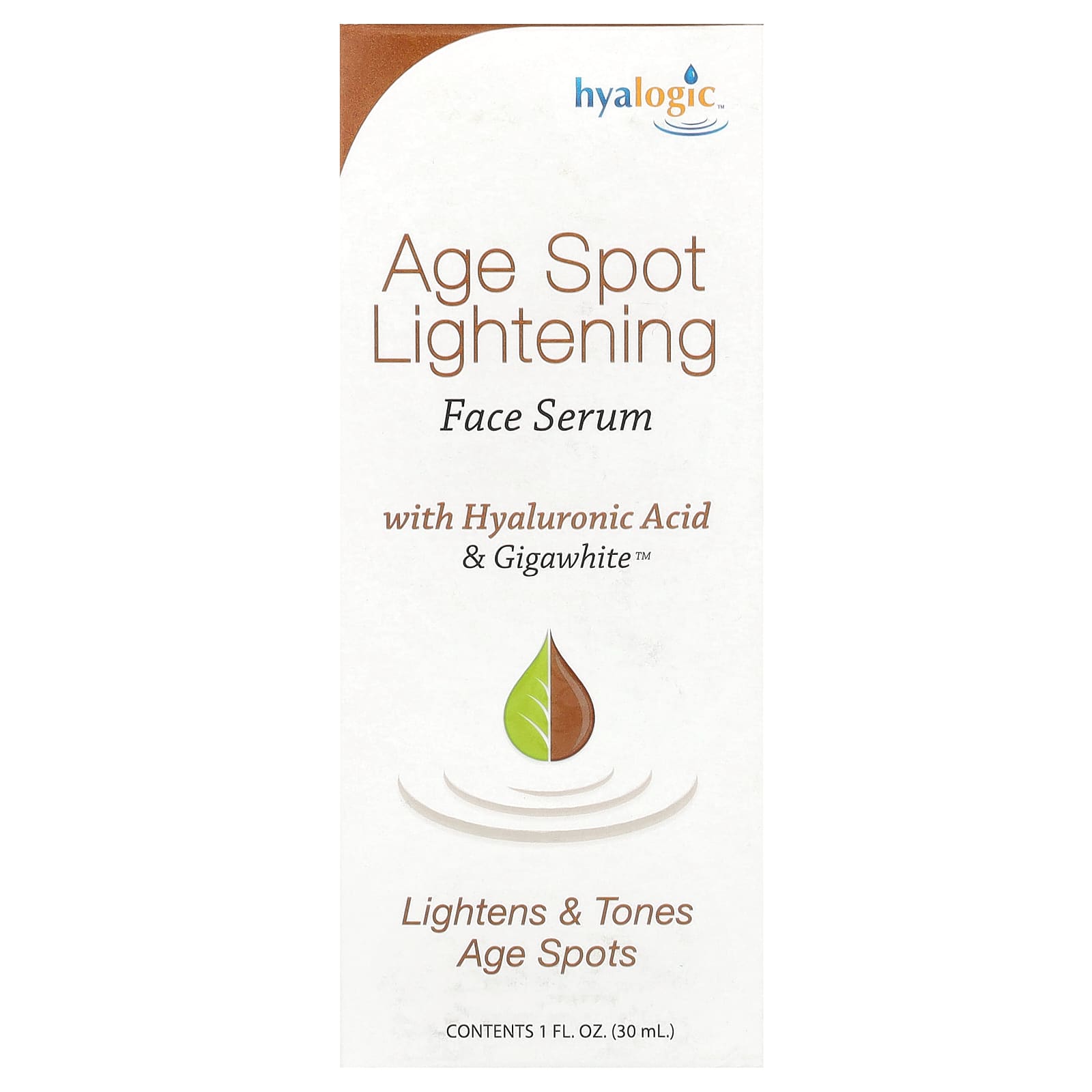 Hyalogic, Age Spot Lightening Face Serum with Hyaluronic Acid ...
