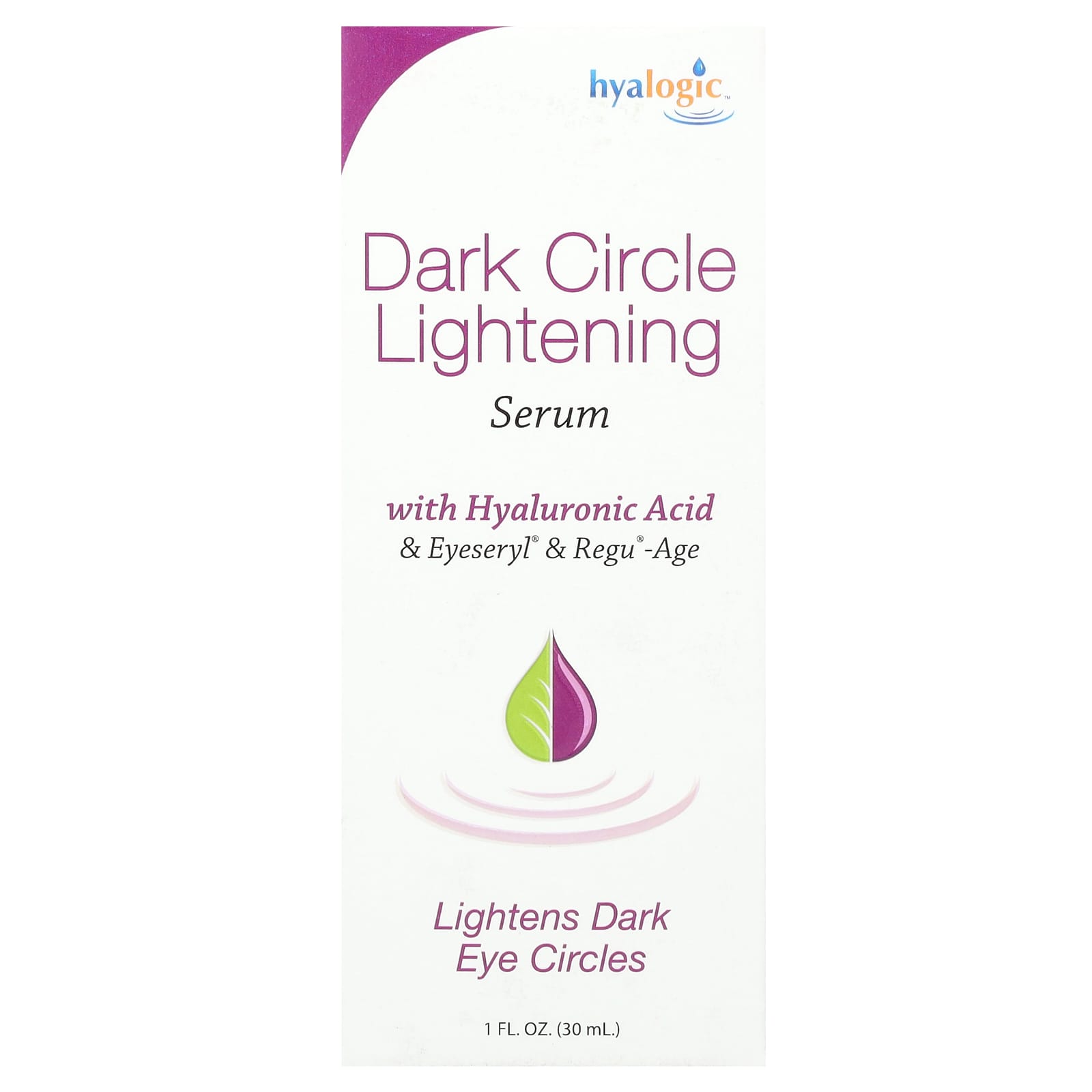 Hyalogic, Dark Circle Lightening Serum with Hyaluronic Acid & Eyeseryl ...
