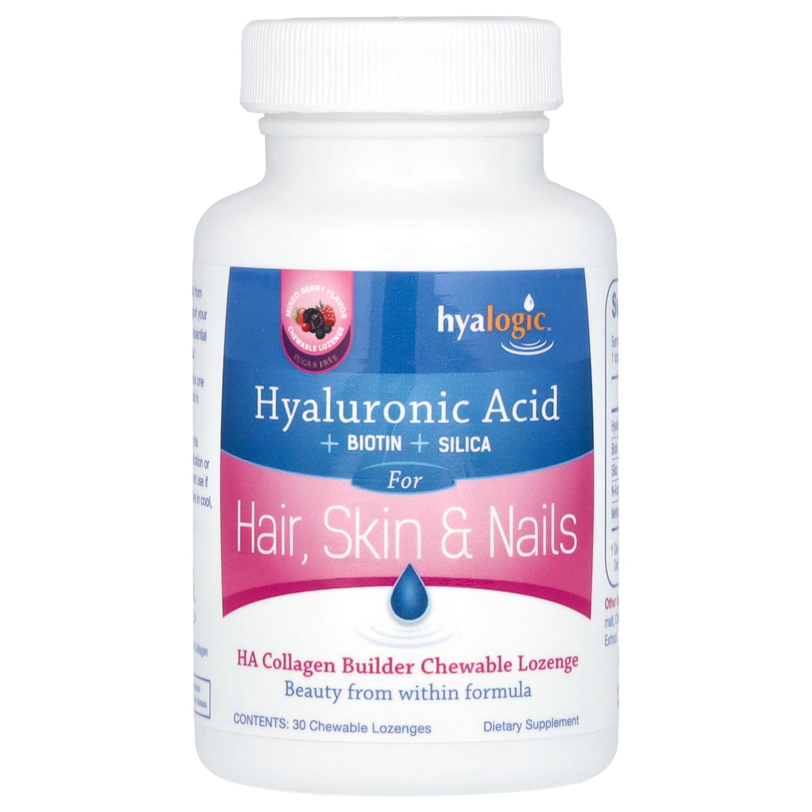 Hyalogic, HA Collagen Builder, Hyaluronic Acid + Biotin +Silica, Mixed ...