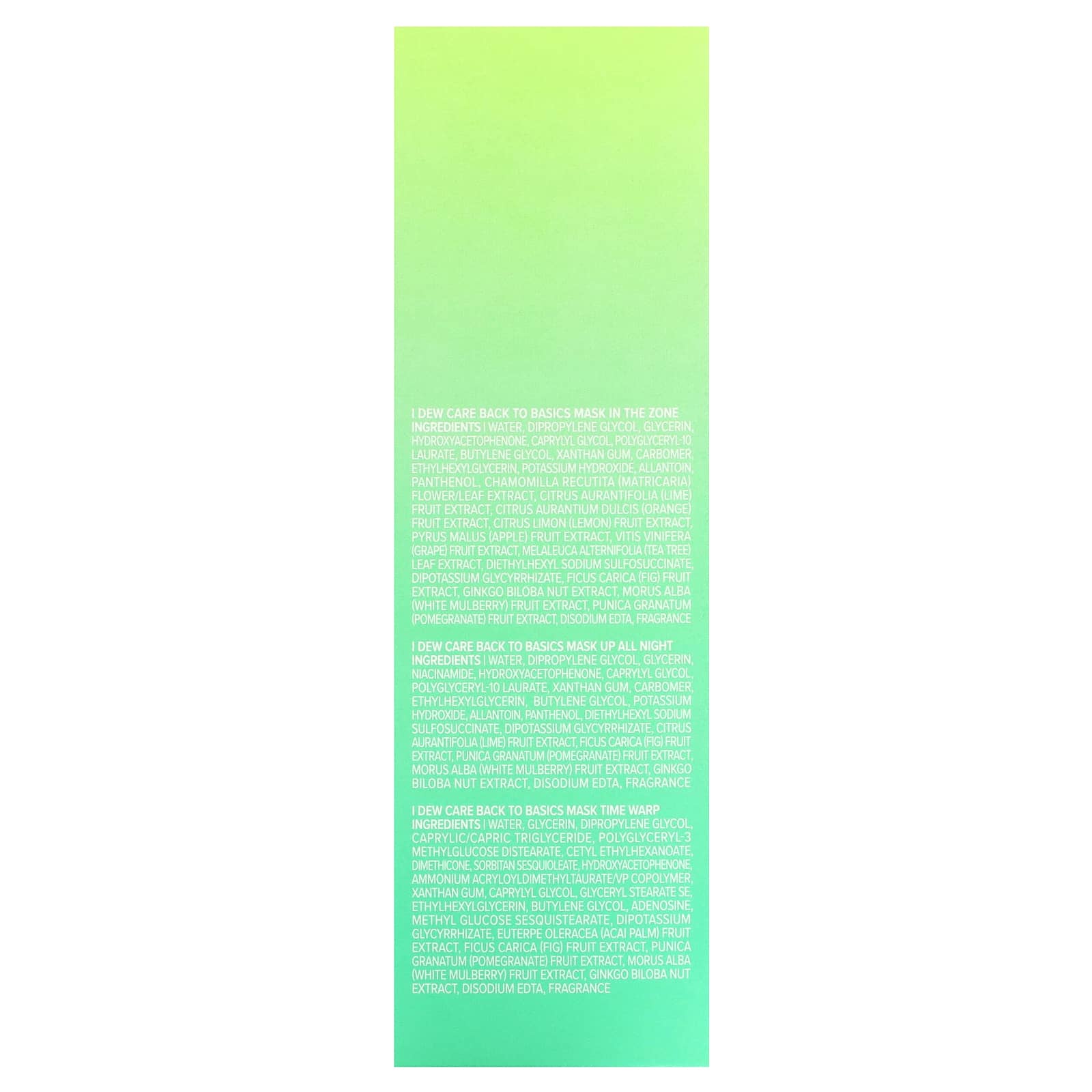 I Dew Care, Let's Get Sheet Faced, 14 Day Beauty Sheet Mask Set, 14 ...