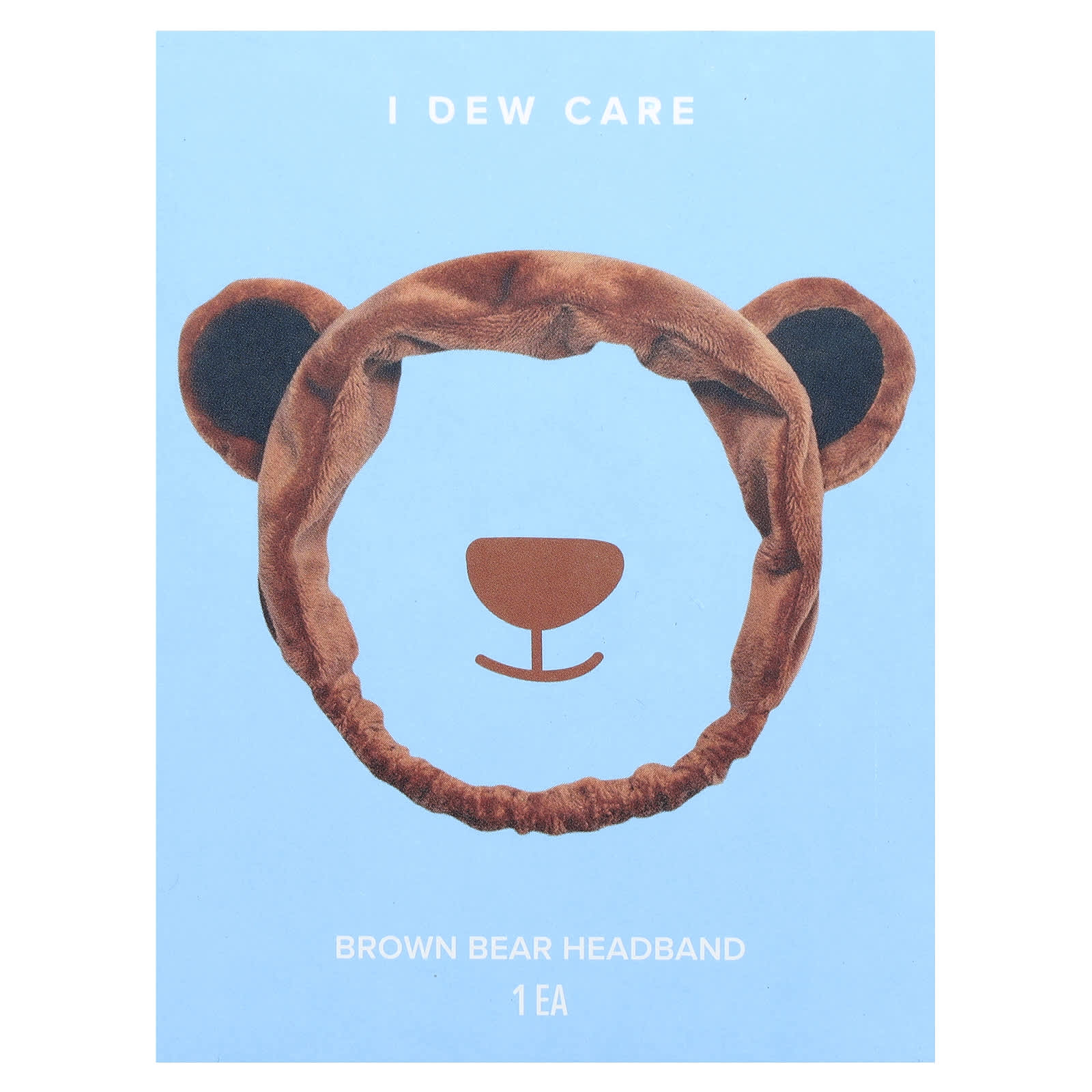 I Dew Care, Brown Bear Headband , 1 Count
