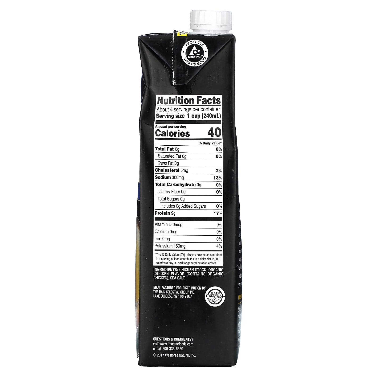 Imagine Soups, Bone Broth, Chicken, 32 fl oz (946 ml)