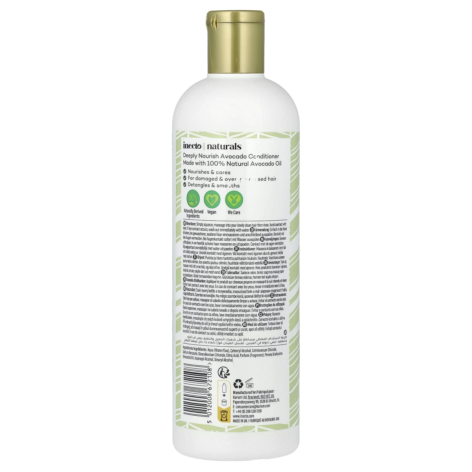 Inecto, Deeply Nourish, Avocado Conditioner, Damaged Hair , 16.9 fl oz ...