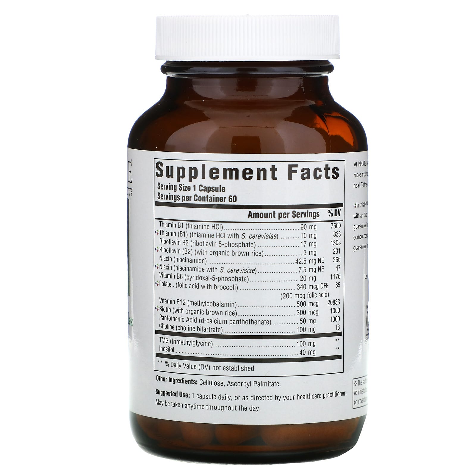 Innate Response Formulas, CoEnzyme B Complex, 60 Capsules (Discontinued ...