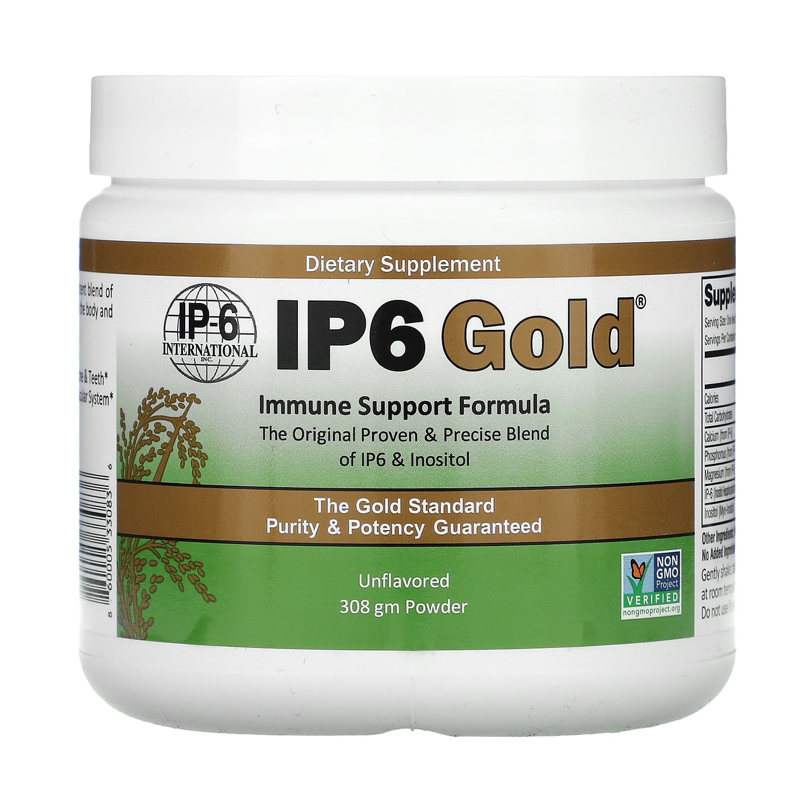 IP-6 International, IP6 Gold, Immune Support Formula Powder, Unflavored ...