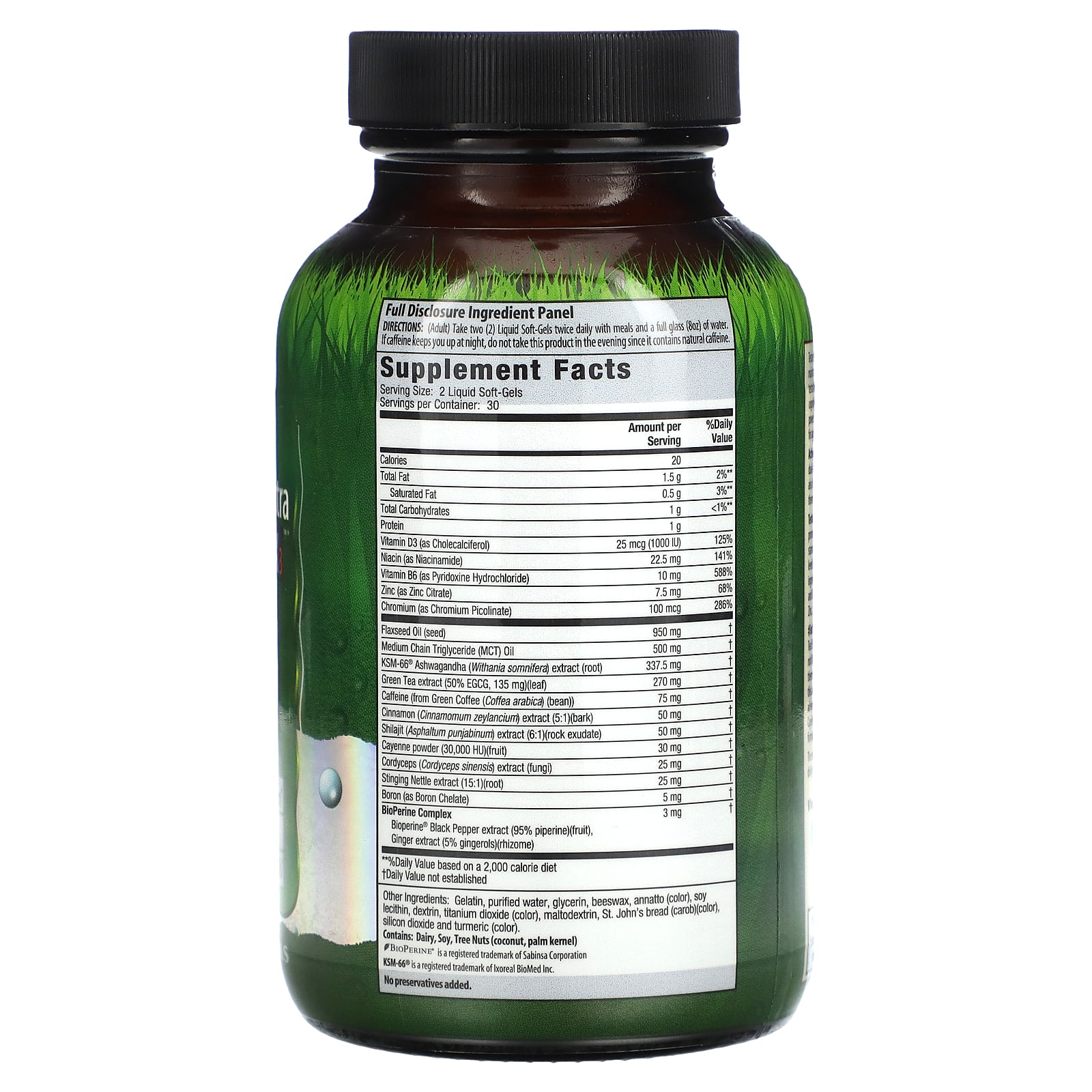 Irwin Naturals Active Male Testosterone Extra Fat Burner Max 3 60
