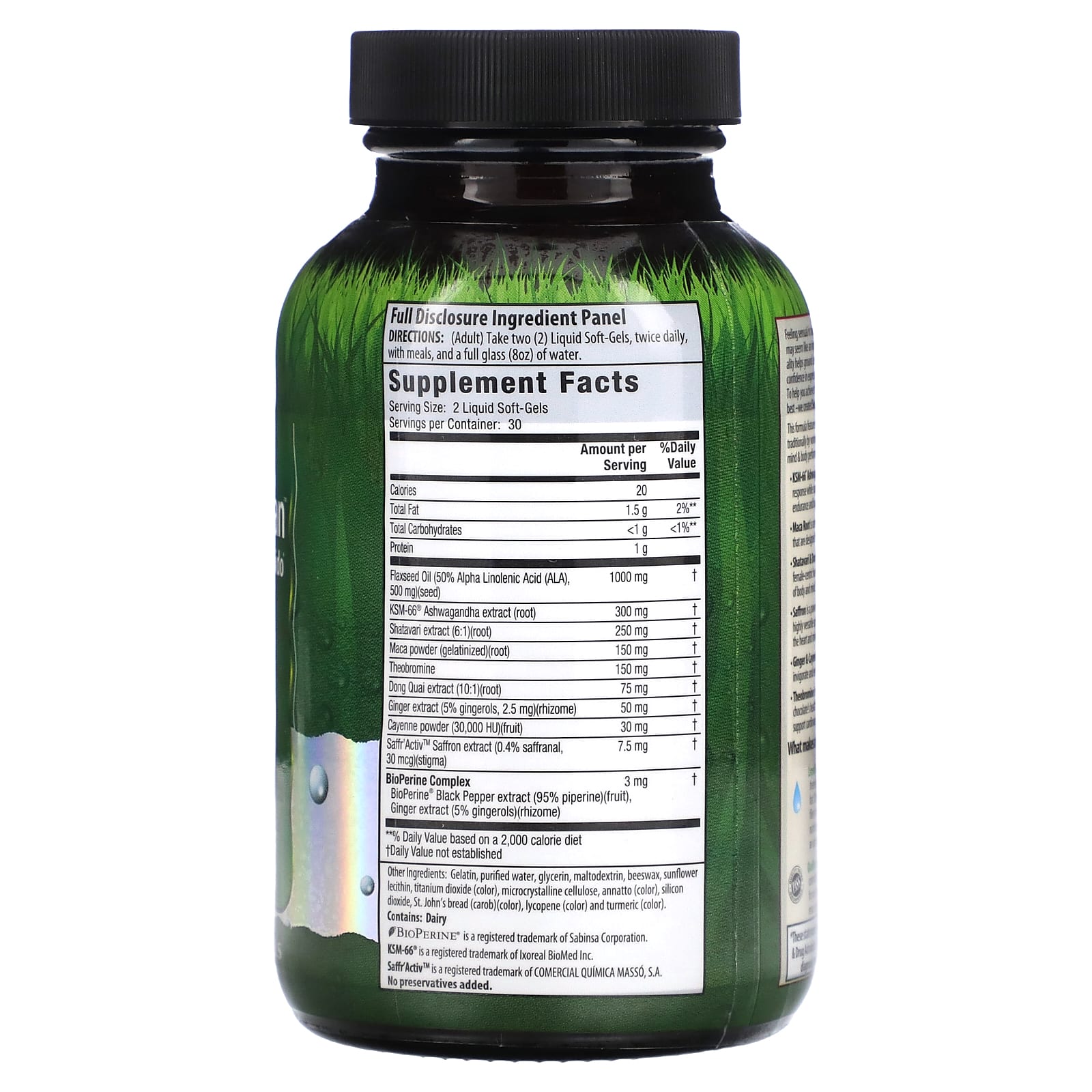 Irwin Naturals, Sensual Women, Endurance, Stress, Libido, 60 Liquid ...