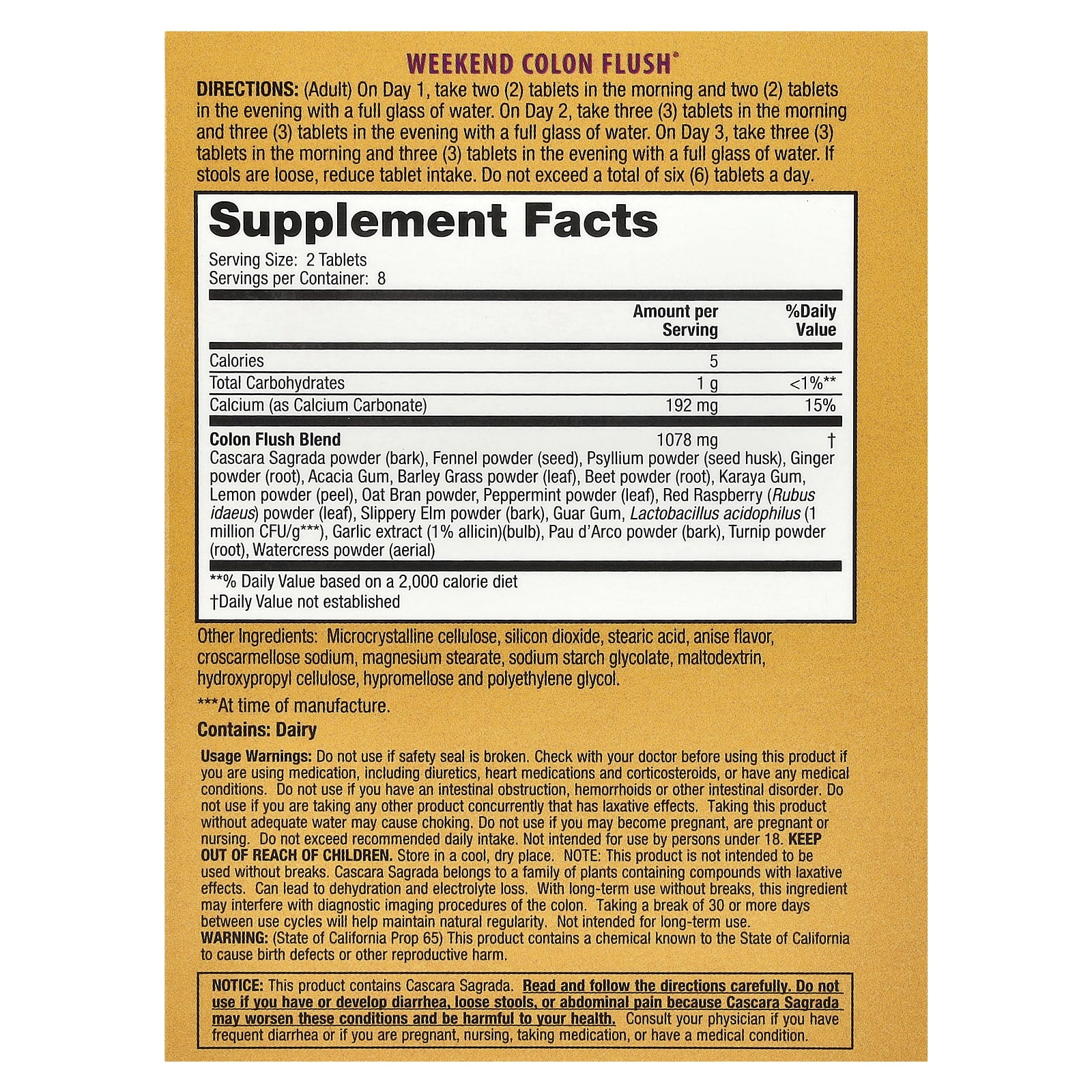 Nature's Secret, Weekend Colon Flush®, 16 Tablets