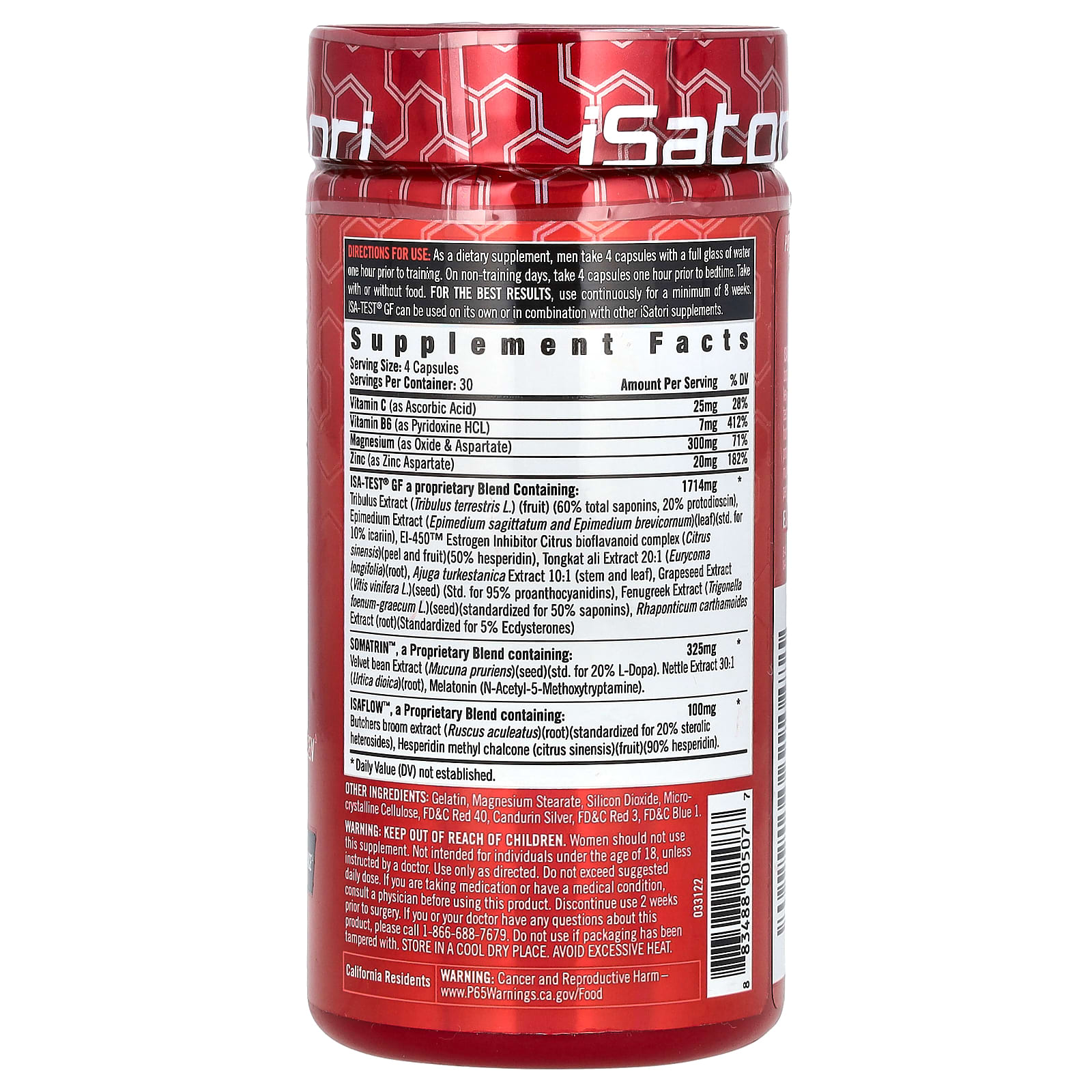 Isatori, ISA-Test GF, 120 Bio-Diffusion Capsules