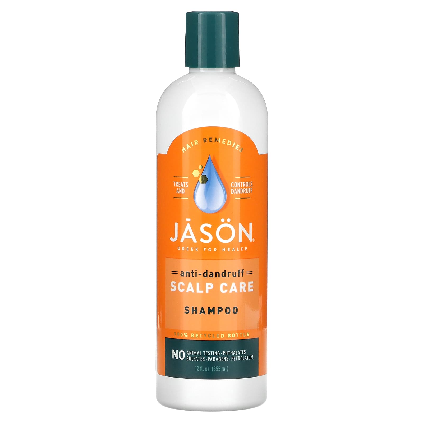 Jason Natural, Anti-Dandruff Scalp Care Shampoo, 12 fl oz (355 ml)