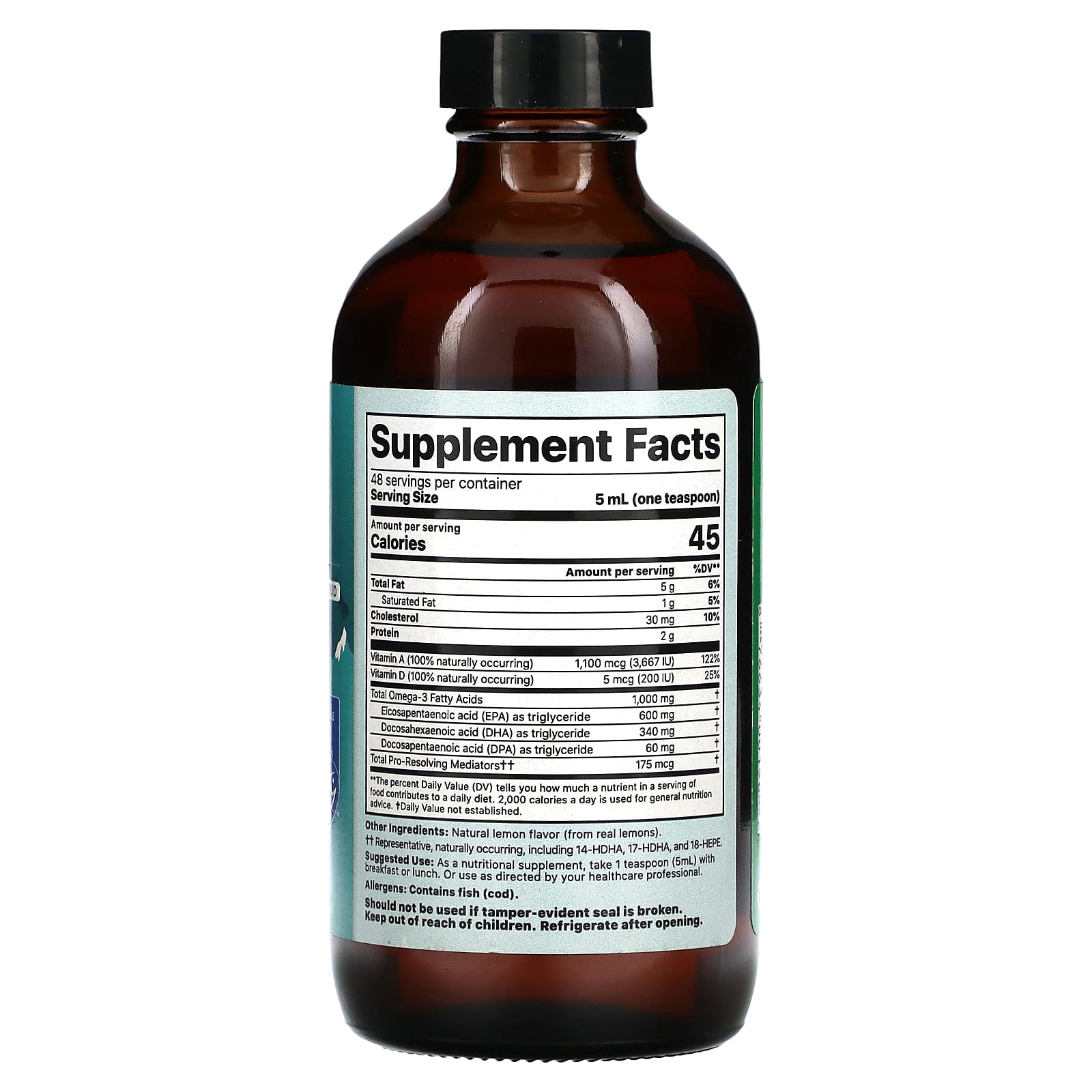 Jigsaw Health, Alaskan Cod Liver Oil Liquid, Natural Lemon, 8.12 fl oz ...