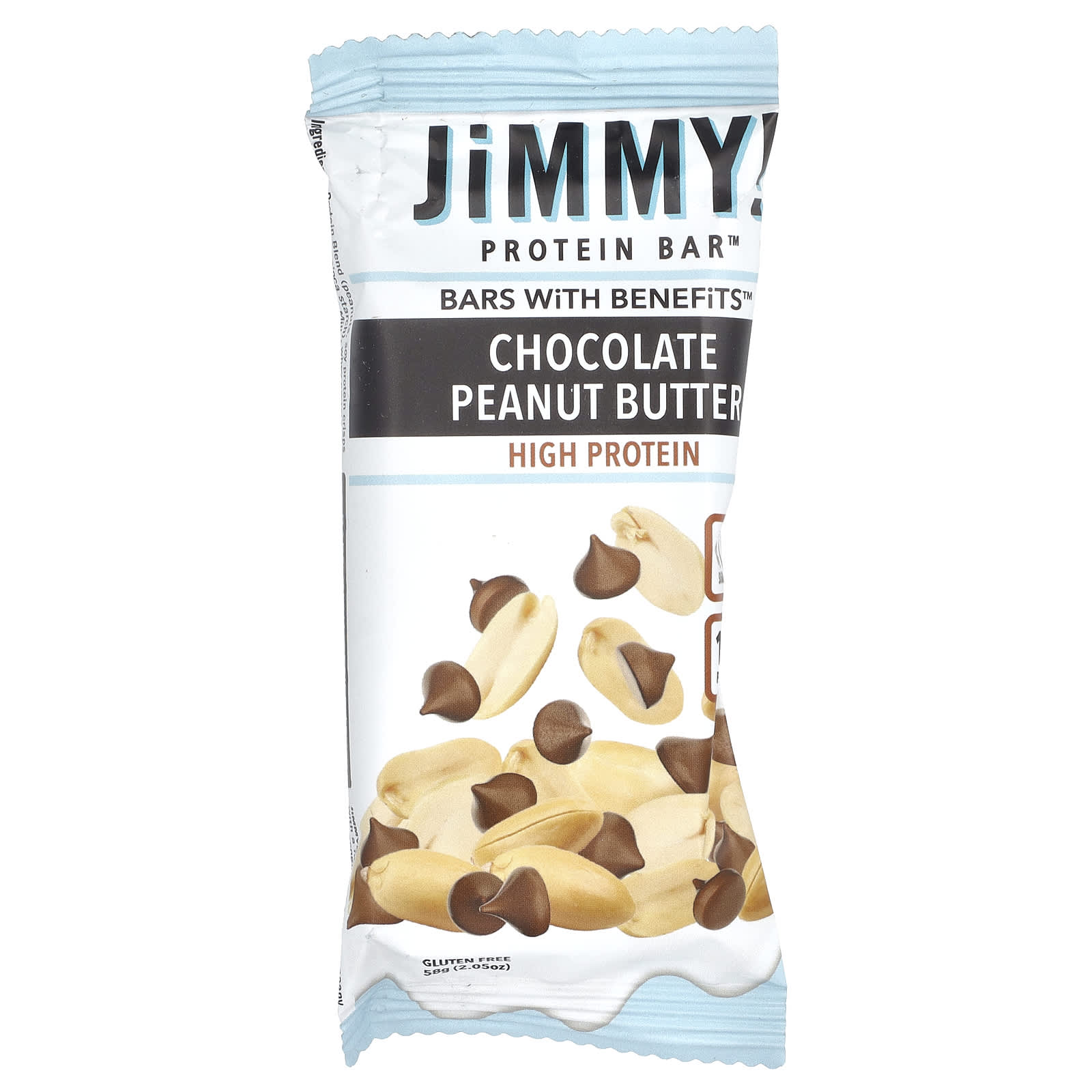 JiMMY!, Bars with Benefits, Protein Bar, Chocolate Peanut Butter, 12 ...