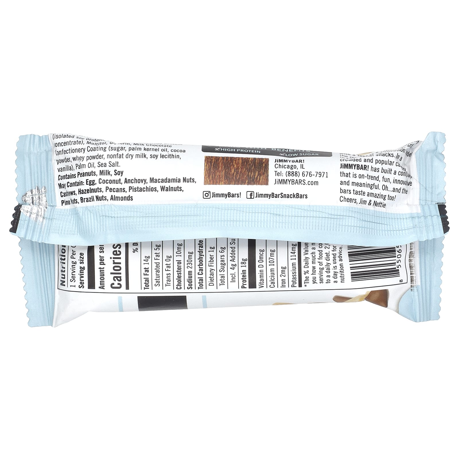 JiMMY!, Bars with Benefits, Protein Bar, Chocolate Peanut Butter, 12 ...