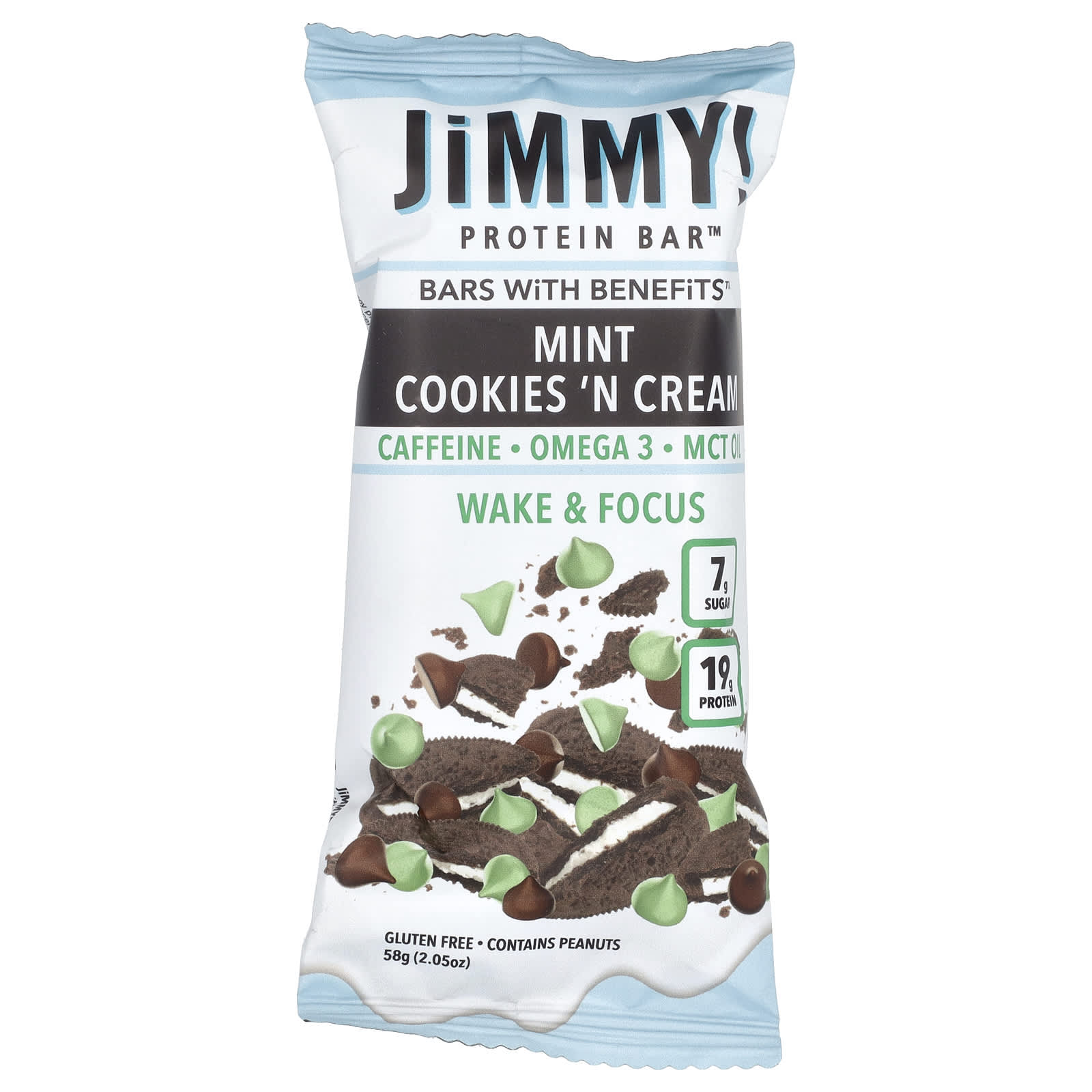 JiMMY!, Bars with Benefits, Protein Bar, Mint Cookies 'N Cream, 12 Bars ...