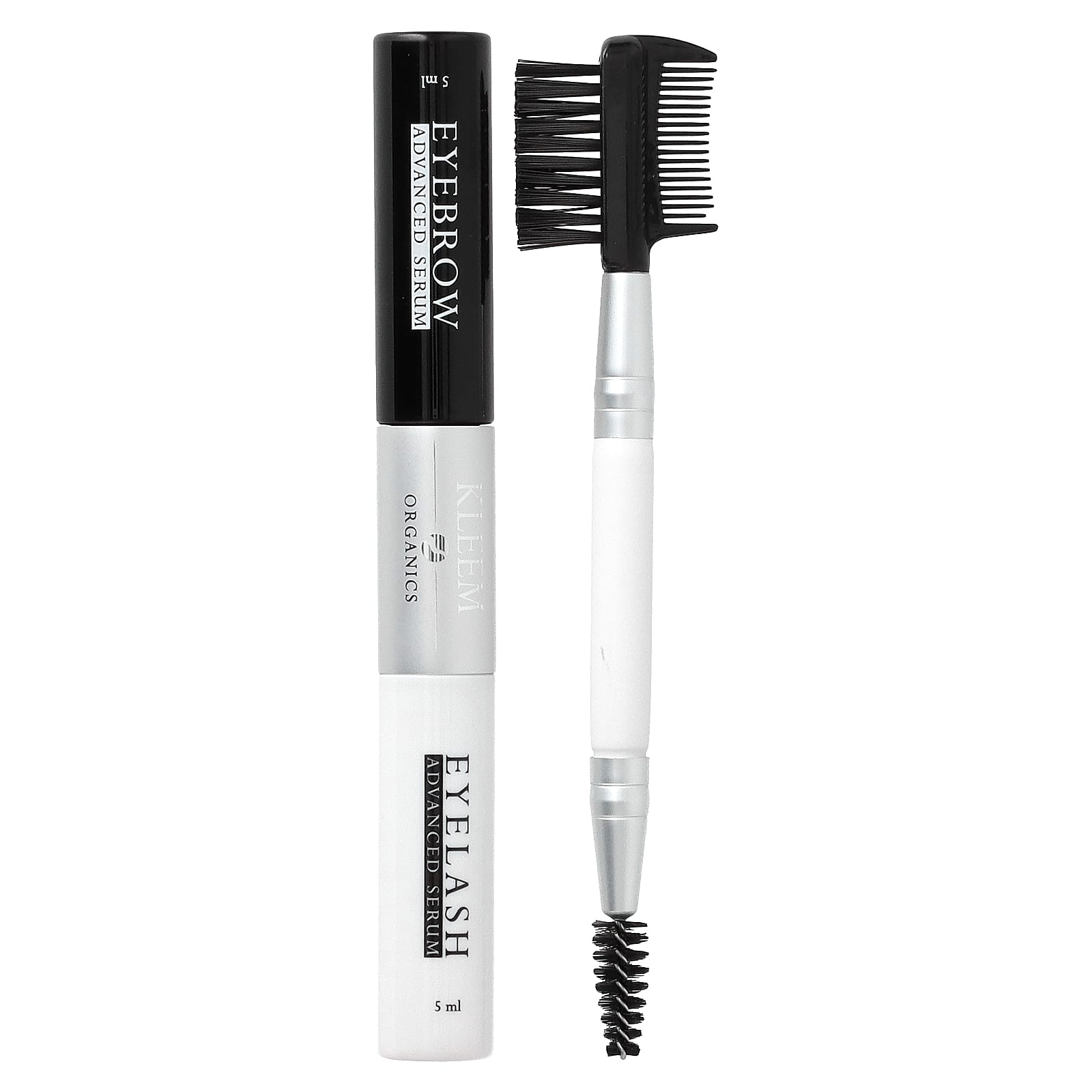 Kleem Organics, Eyelash & Eyebrow, Enhancing Serum Set, 3 Piece Set