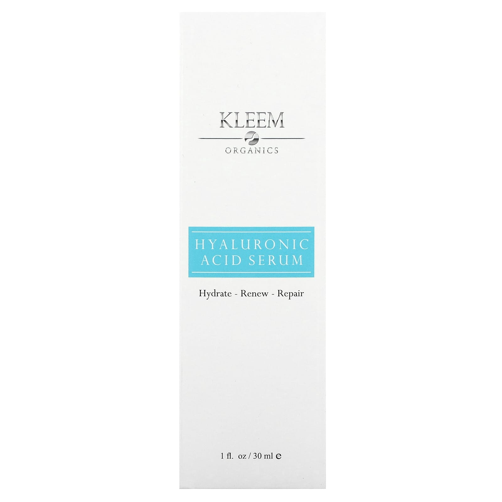 Kleem Organics, Hyaluronic Acid Serum, 1 fl oz (30 ml)